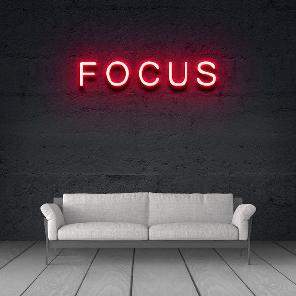 Focus Neon Sign - ZULIE E-COMMERCE LLC DBA LIT LAMP