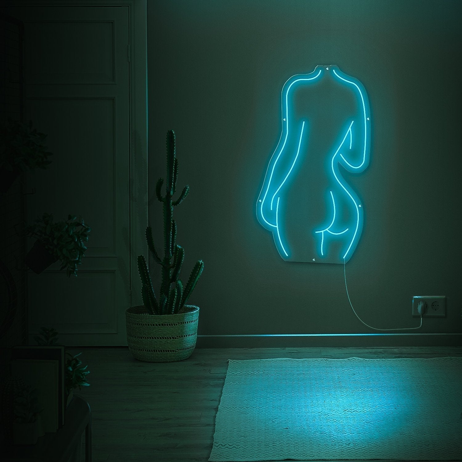 Female Back Silhouette Neon Sign - ZULIE E-COMMERCE LLC DBA LIT LAMP
