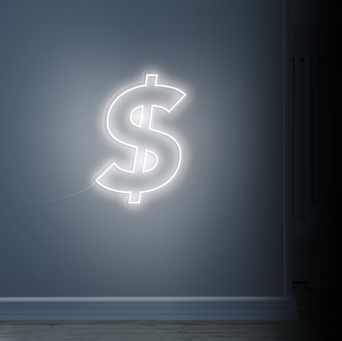 Dollar Sign Neon Sign - ZULIE E-COMMERCE LLC DBA LIT LAMP