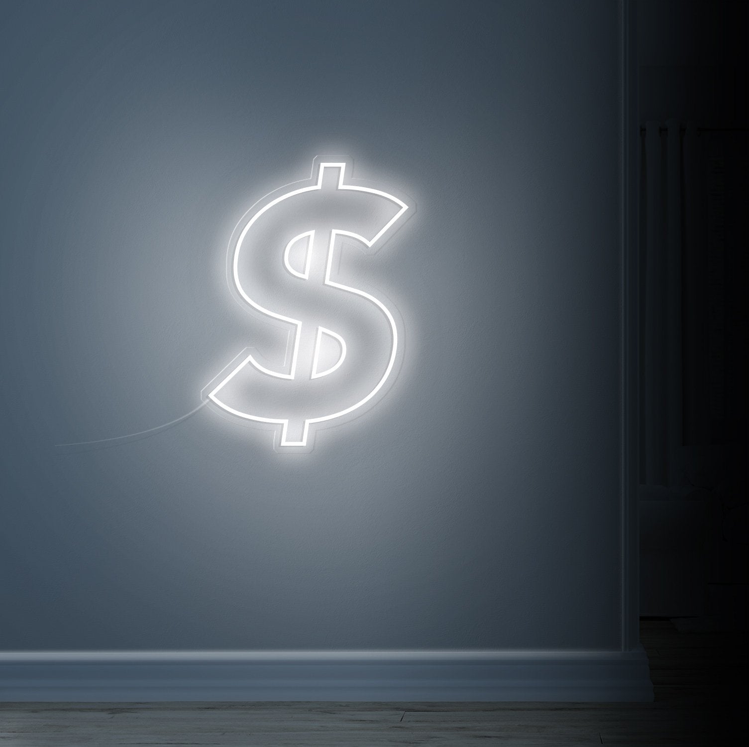 Dollar Sign Neon Sign - ZULIE E-COMMERCE LLC DBA LIT LAMP