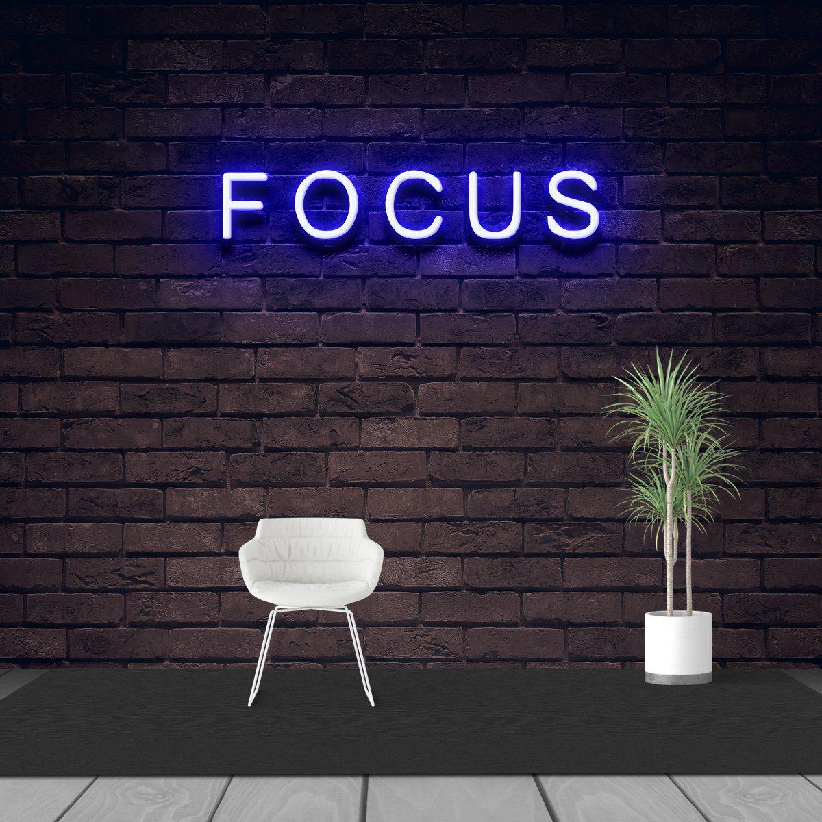 Focus Neon Sign - ZULIE E-COMMERCE LLC DBA LIT LAMP