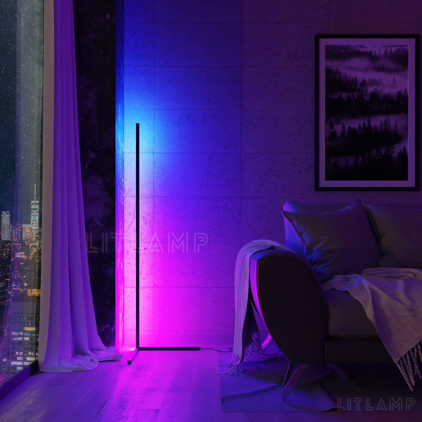 LED color changing light — brightest mood lighting | LitLamp – ZULIE E ...